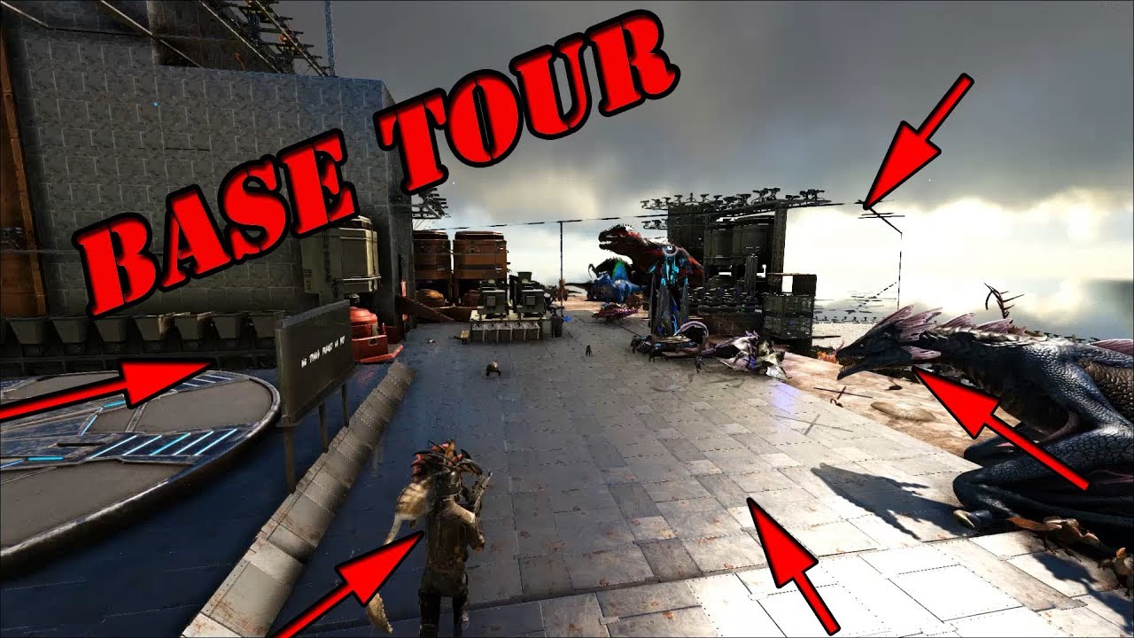 Base Tour I Ark Official PVP l Let's play S01 EP1 l - YouTube