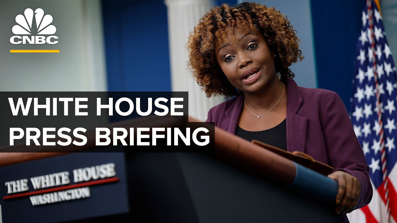 White House press secretary Karine Jean-Pierre holds a briefing with ...