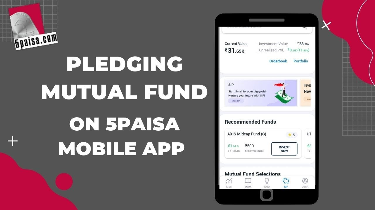 How to Pledge Mutual Funds on 5paisa Mobile App | 5 Paisa | Intraday ...