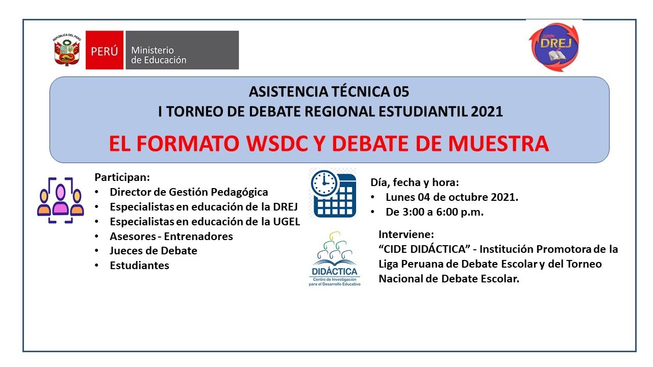 AT 05: WSDC - El formato WSDC y debate de muestra. - YouTube