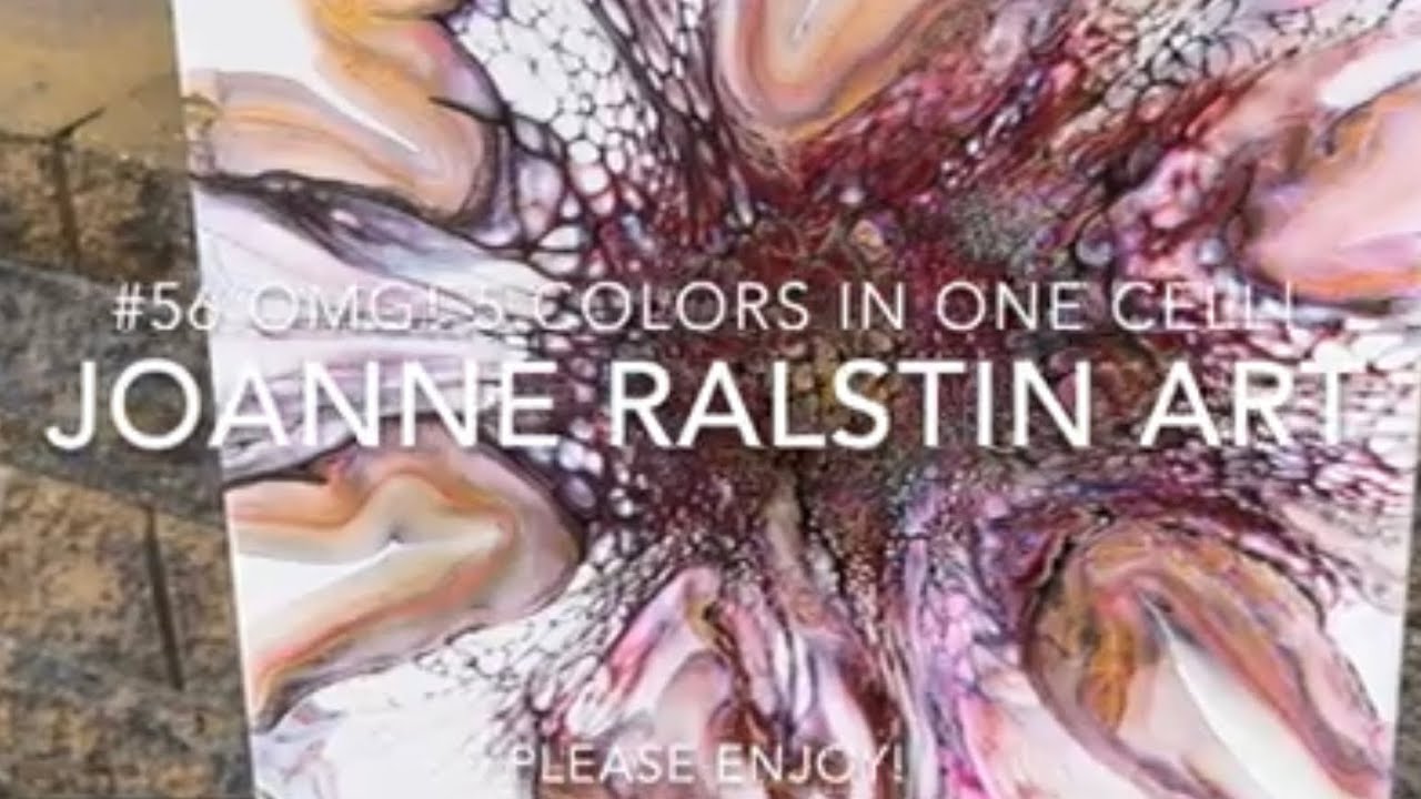 56 OMG 5 Colors In One Cell fluidart paintpouring bloom bloomtechnique acrylicpouring 56-omg-5-colors-in-one-cell-fluidart-paintpouring-bloom-bloomtechnique-acrylicpouring