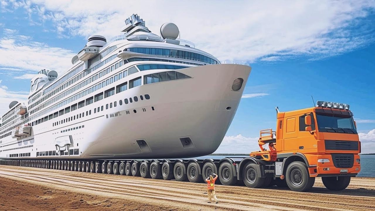 Industrial Mighty Machines Transportation: Massive Giants Transporting ...