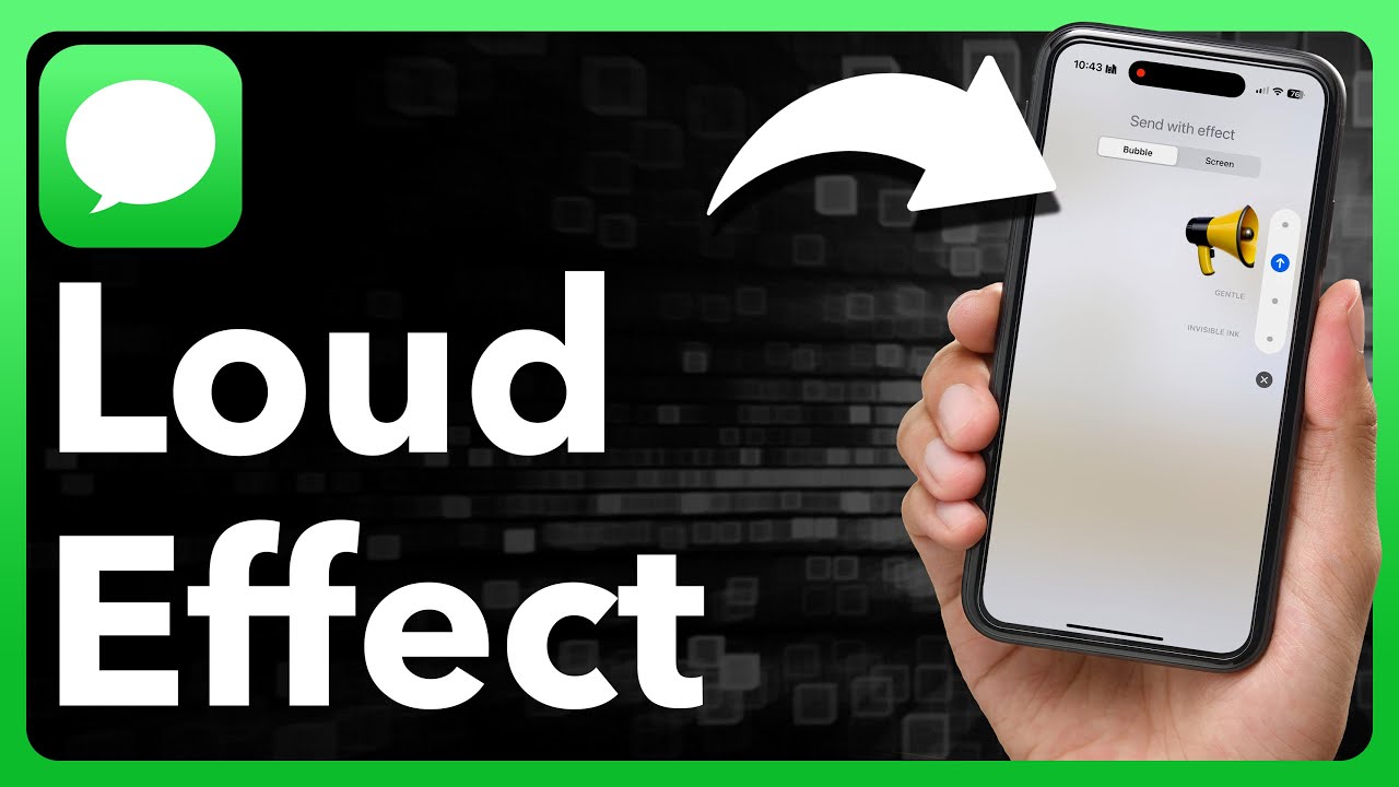 How To Send Message With Loud Effect On iPhone - YouTube