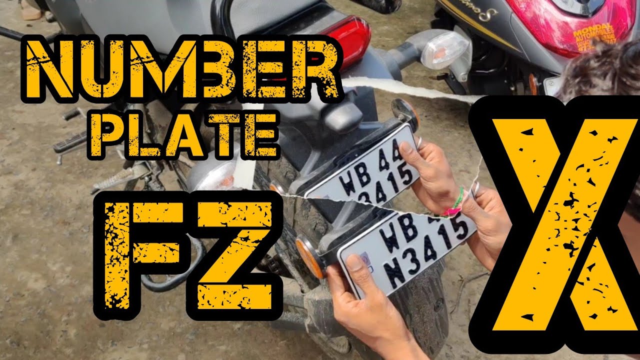 Number Plate of Yamaha FZ X 2022 - YouTube