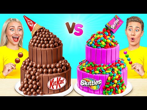 Kek Dekorasyon Yemek pişirmek Mücadelesi | Komik Yemek Tüyoları Multi DO Challenge