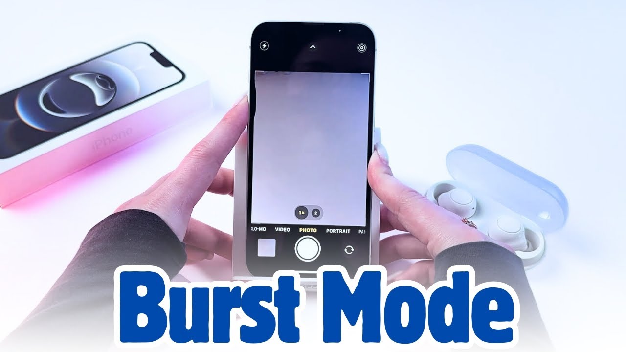 iPhone 16e Guide - How to Take Series of Photos in Burst Mode - YouTube