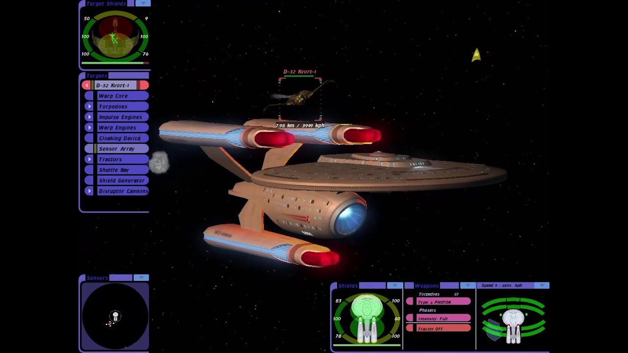 Niagara Class vs Klingon K'Vort Cruiser | Remastered v1.2 | Star Trek ...