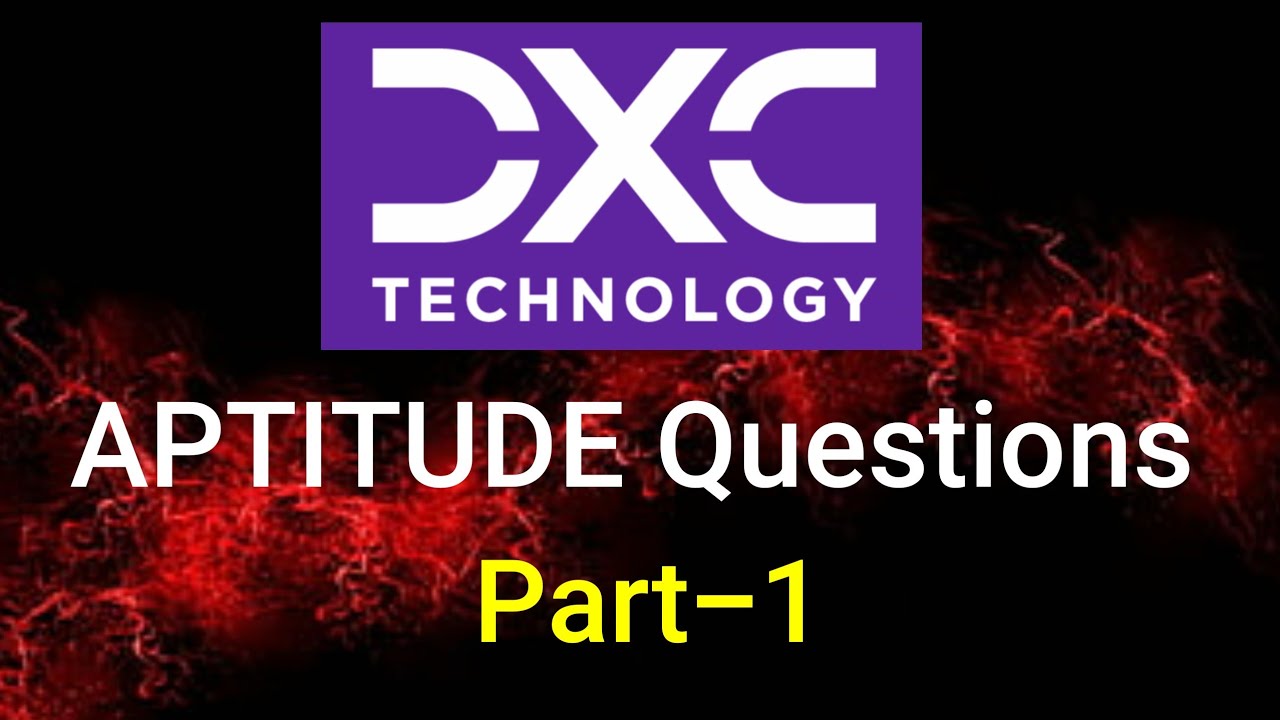 DXC Aptitude Questions : Part-1. SVCET Chittoor - YouTube