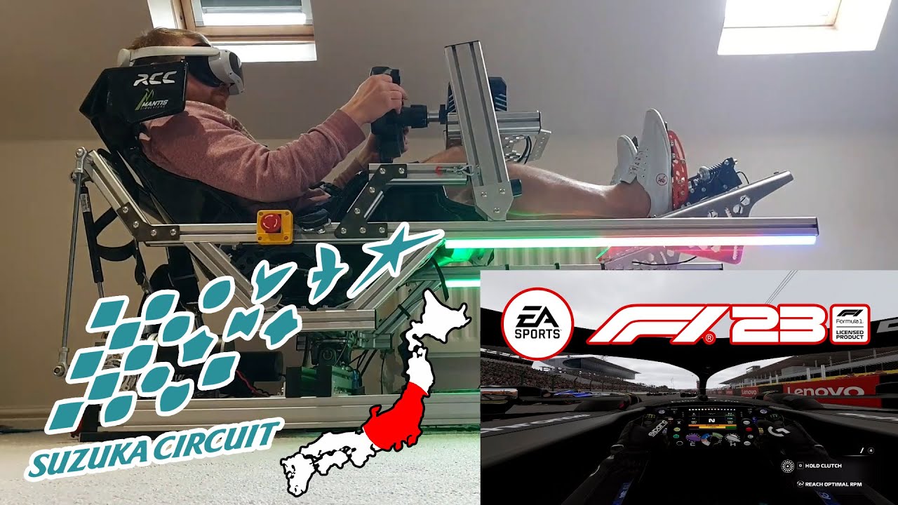 2 DOF DIY Motion Sim around SUZUKA! F1 23 | Japan - YouTube