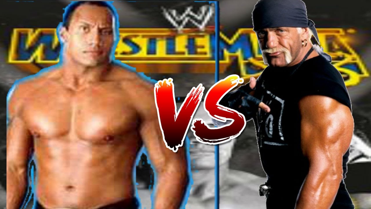 WWE Wrestlemania X8 The Rock vs Hollywood Hulk Hogan - YouTube