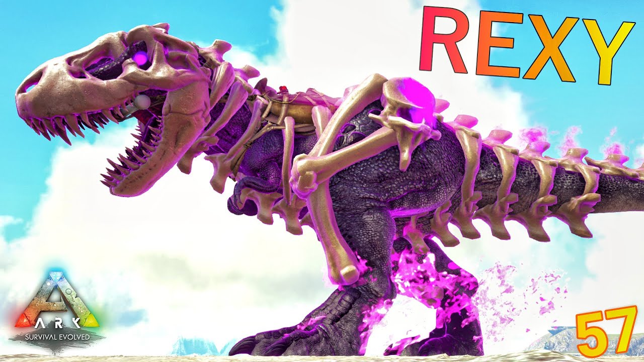I Tame King Skeletonized Tyrannosaur 🔥🔥 : ARK Primal Fear + Eternal ...