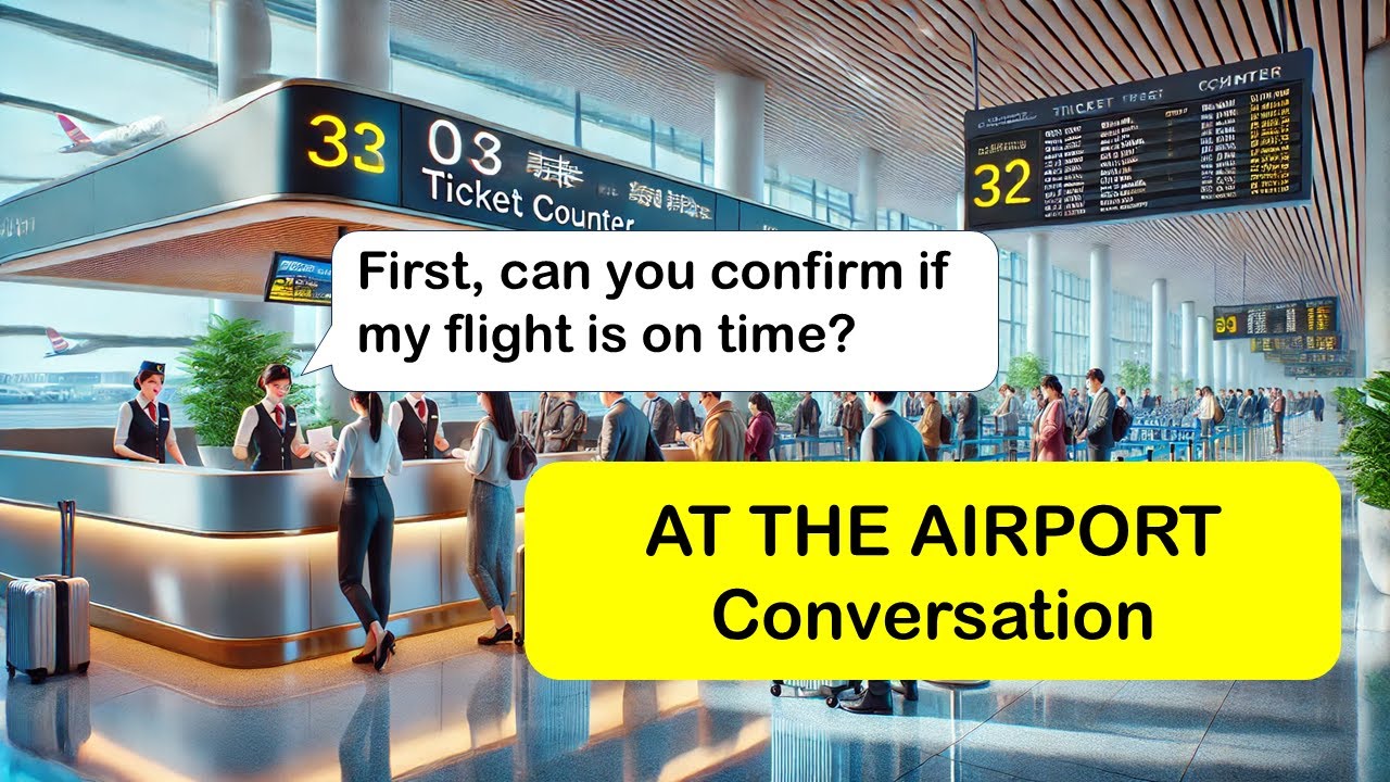 Airport Conversation in English | ️ Learn through conversation - YouTube