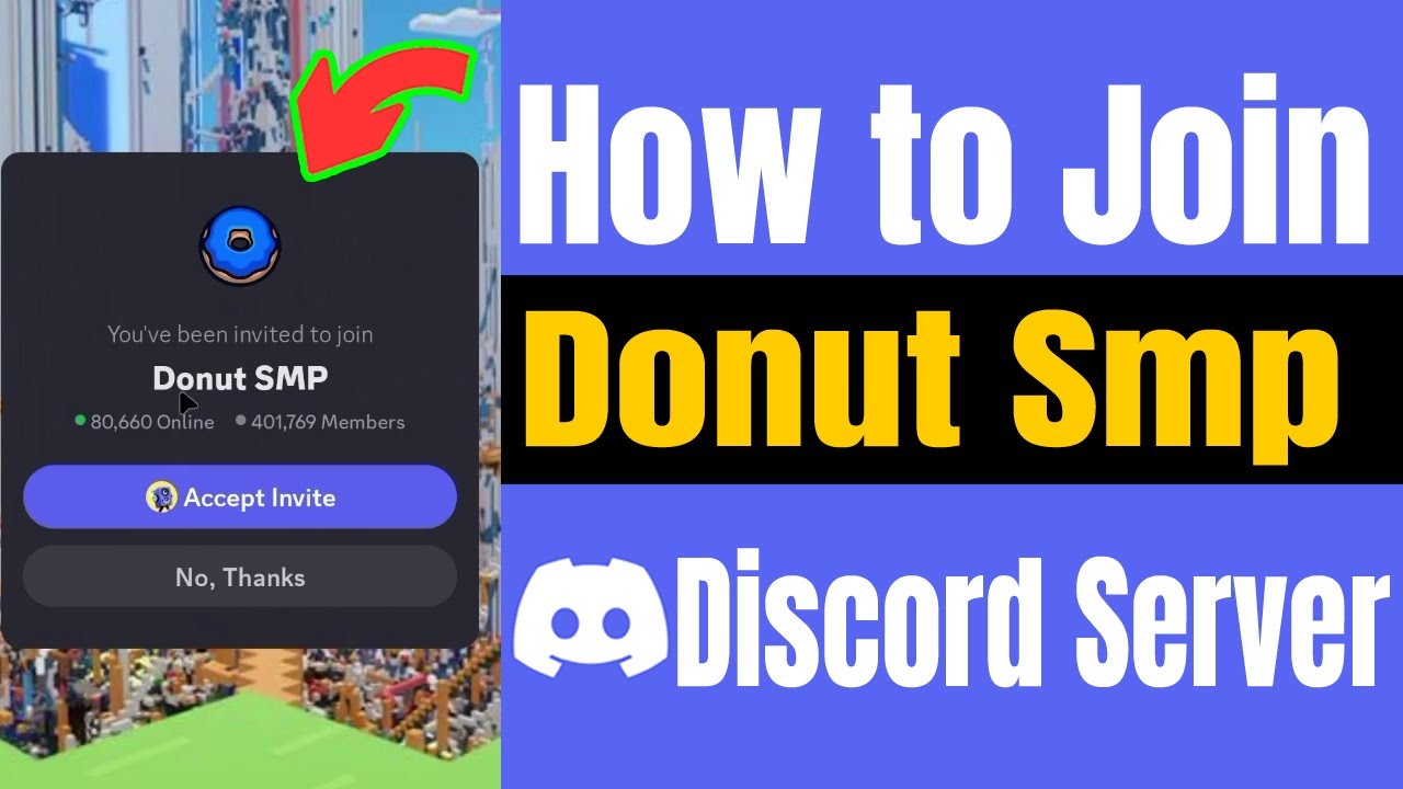 How To Join Discord Donut Smp Server - YouTube