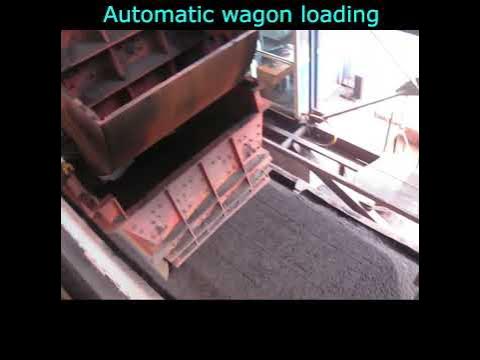 Automatic wagon loading || Railway wagon loading || Rapid wagon loading #shorts - YouTube