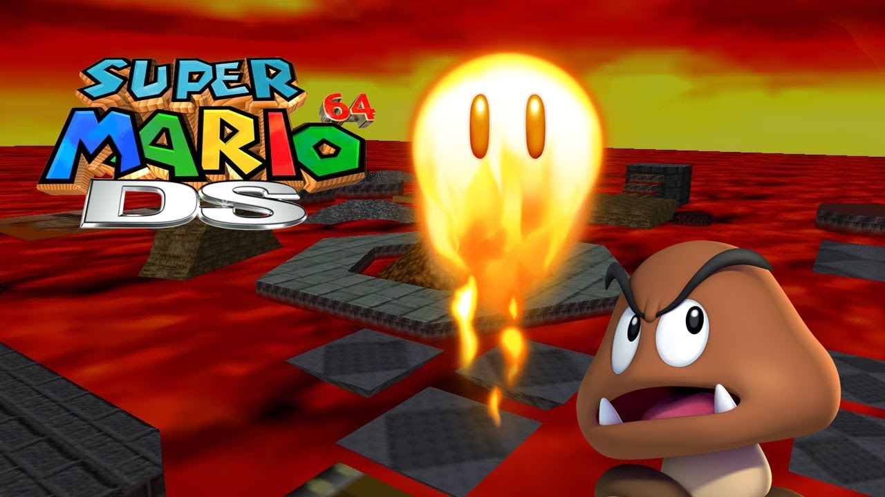 Super Mario 64 Ds 100 Coins Lethal Lava Land 60 150 Nds Youtube