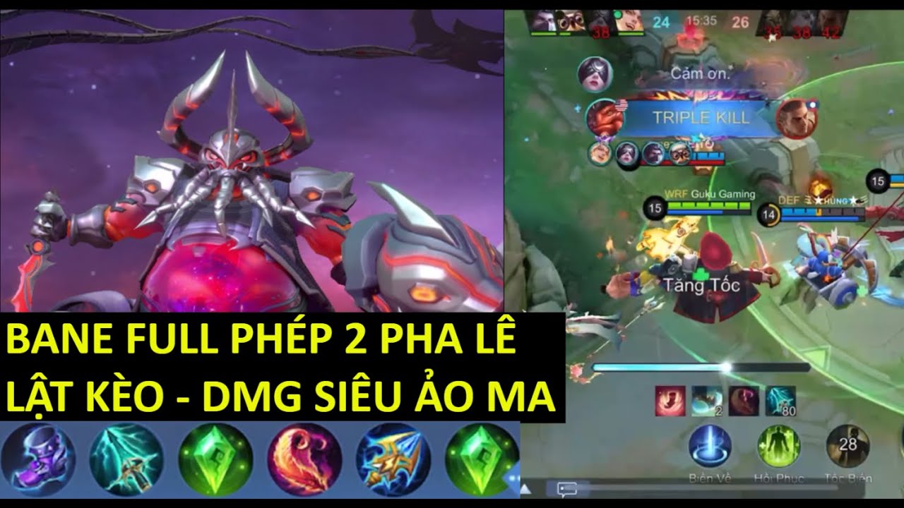 MLBB | BANE PHÉP 2 PHA LÊ - DMG CỰC TO SIÊU ẢO MA !! - YouTube