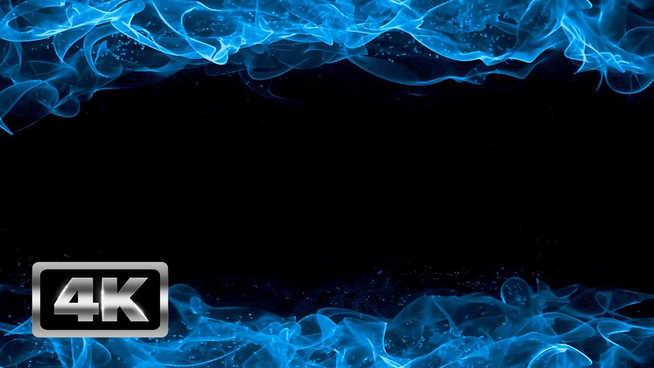 Blue Fire Screensaver v3 – 1 Hour Relaxing Animated Background Video 4K ...