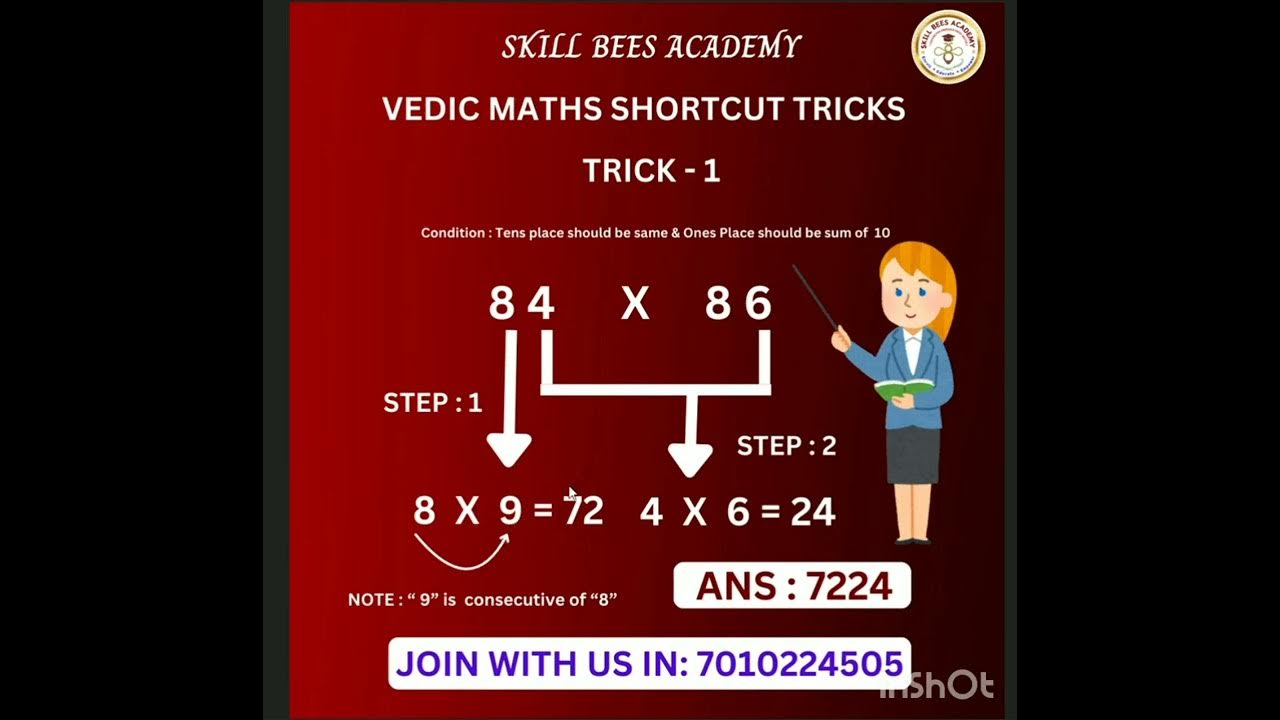 Vedic Maths Shortcut Tricks in Tamil - YouTube
