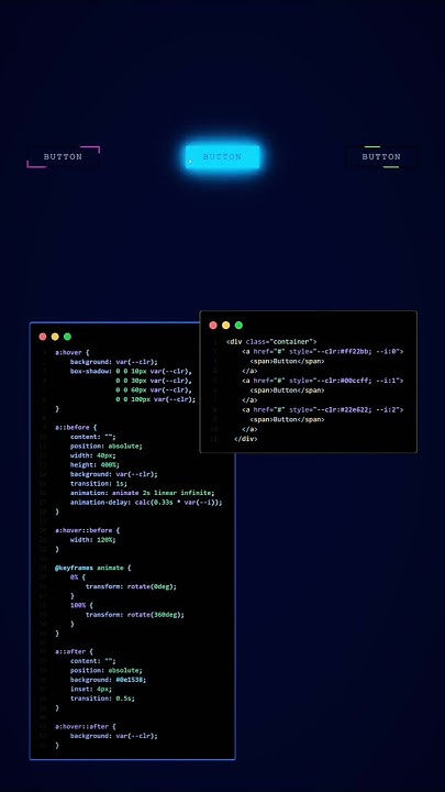Glowing Buttons Using Css And Html🧑‍💻 Coding Programming 2024 Cssanimation Webdev Htmlcss