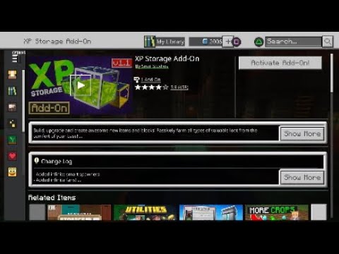 XP Storage Minecraft Addon Tutorial - YouTube
