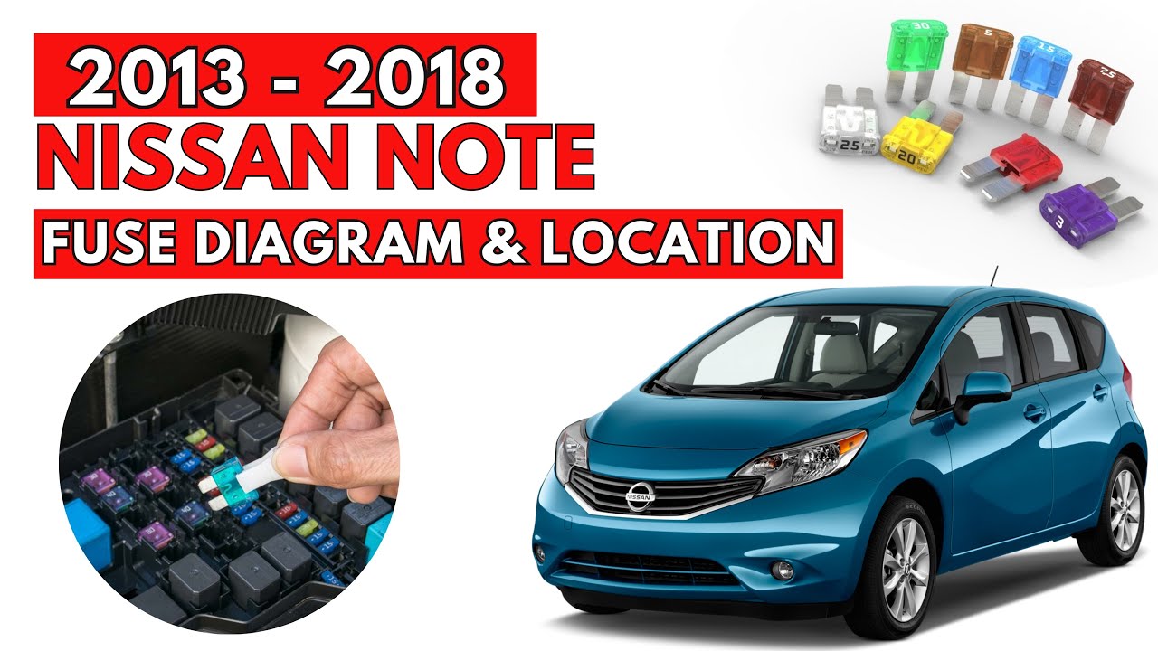 Nissan Note (2013 to 2018) Fuse Box Diagrams & Location Guide - YouTube