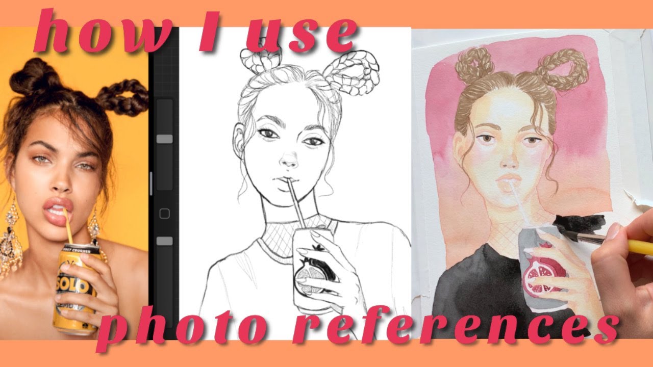 how I use references when painting // and a speed paint - YouTube