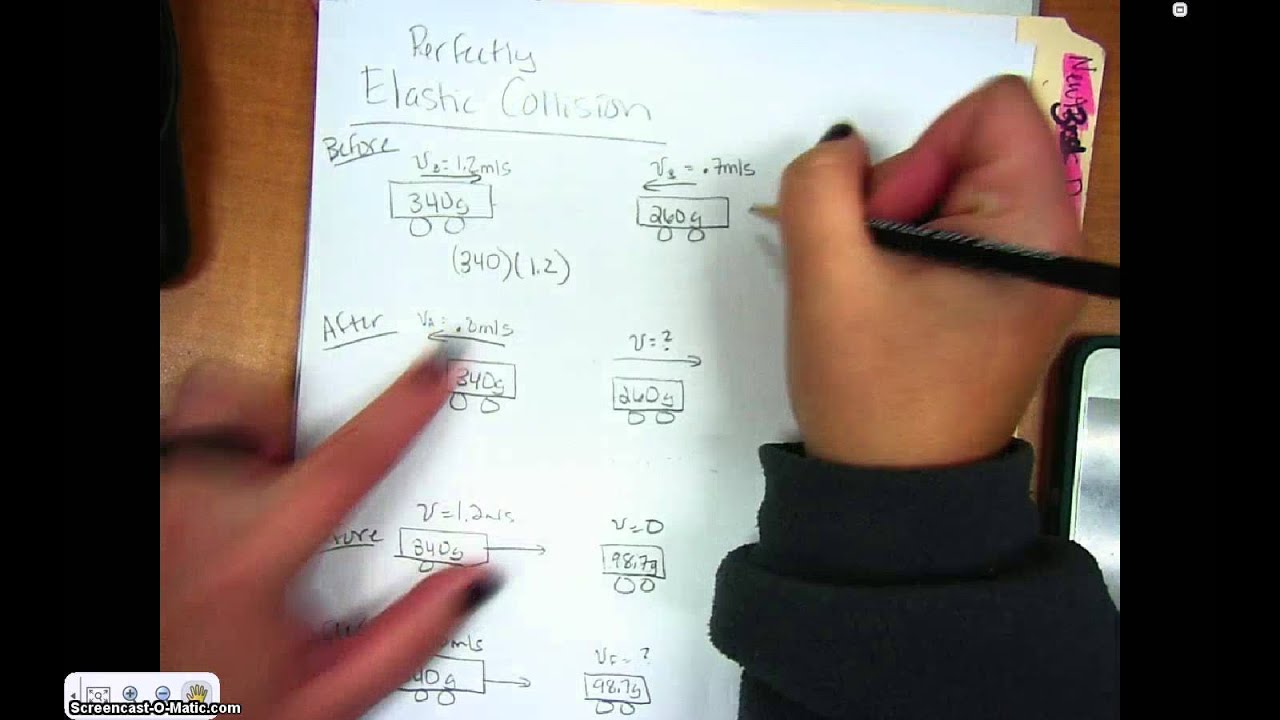 AP Physics Video 4.3 Conservation of Momentum Explosions & Collisions ...