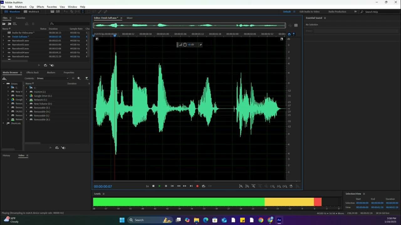 Adobe Audition CC Classroom in a Book Lesson 3: Waveform Editing - YouTube