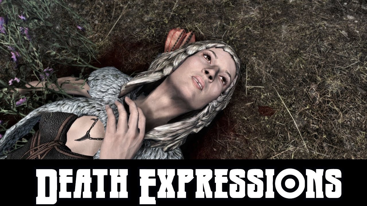 SKYRIM MOD QUICKIE #46 - Death Expressions - YouTube