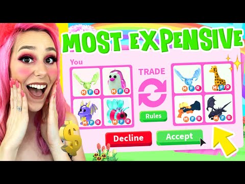 I Traded The MOST *EXPENSIVE* PETS in Adopt Me for 24 Hours! 10K ROBUX?! Roblox Adopt Me Trading