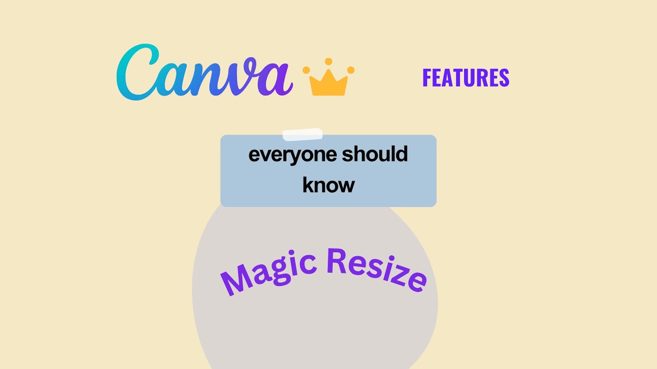 How to use Canva Magic Resize - YouTube