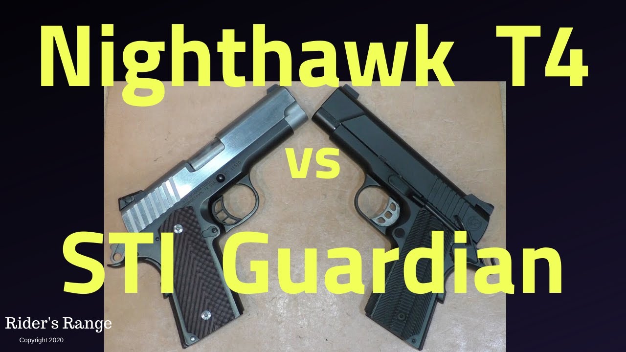 Nighthawk T4 vs STI Guardian 9mm - 1911 Series Part 19 - YouTube