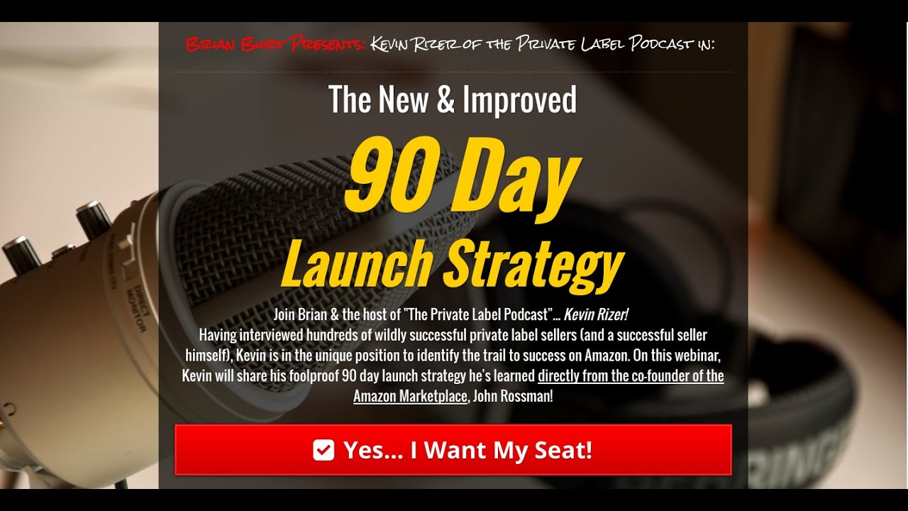 The New Amazon 90 Day Launch Strategy With Kevin Rizer! - YouTube