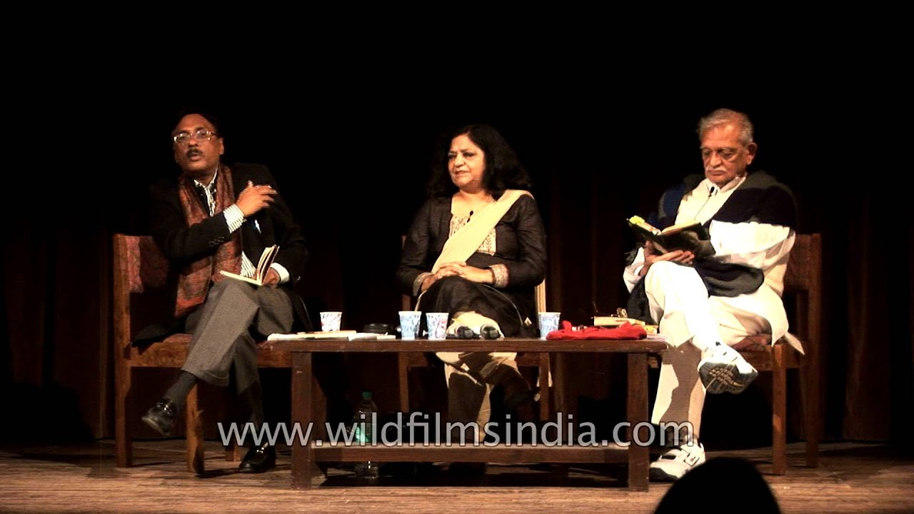 Gulzar, Pawan Varma and Sukrita Paul Kumar at Mussoorie Writers ...