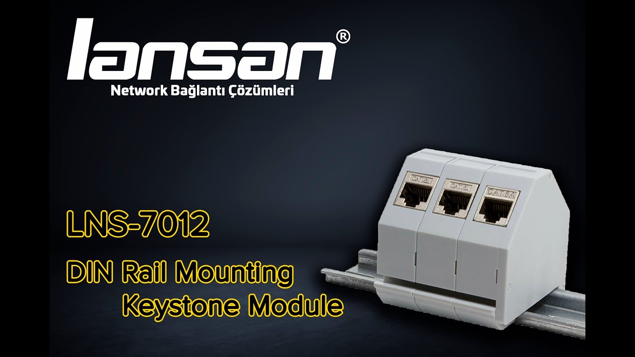 DIN Rail Mounting Keystone Module LNS-7012 - YouTube