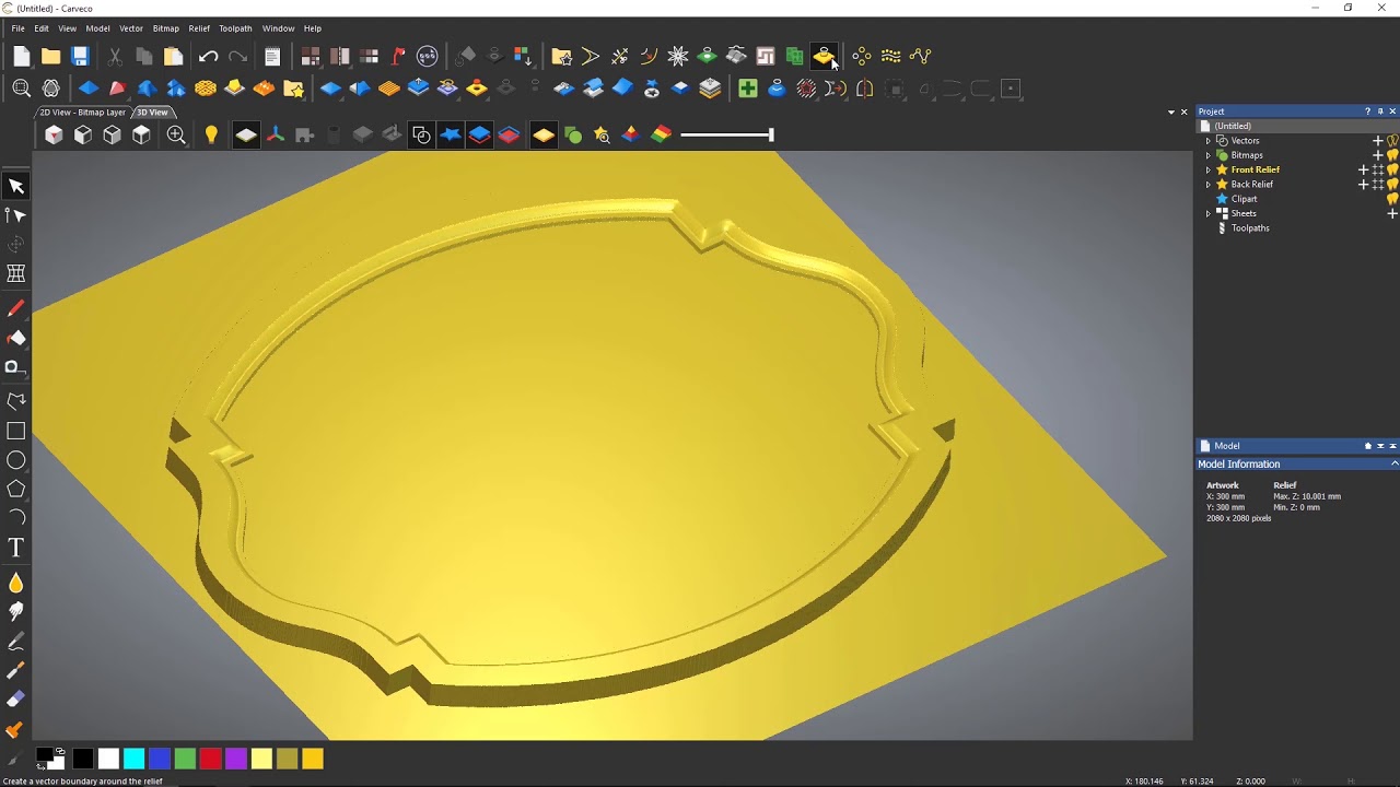 28: Getting Started in Carveco: Creating Boundaries - YouTube