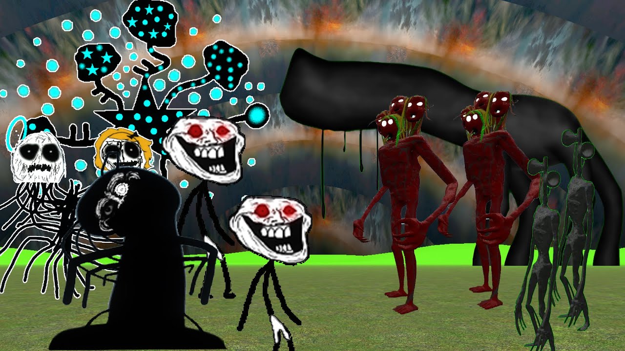 TROLLGE EXTREME PACK vs TREVOR HENDERSON CREATURES - Garry's Mod ...