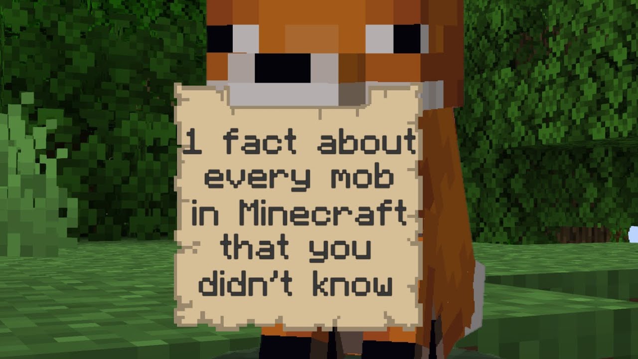 1 fact about every mob in Minecraft - YouTube
