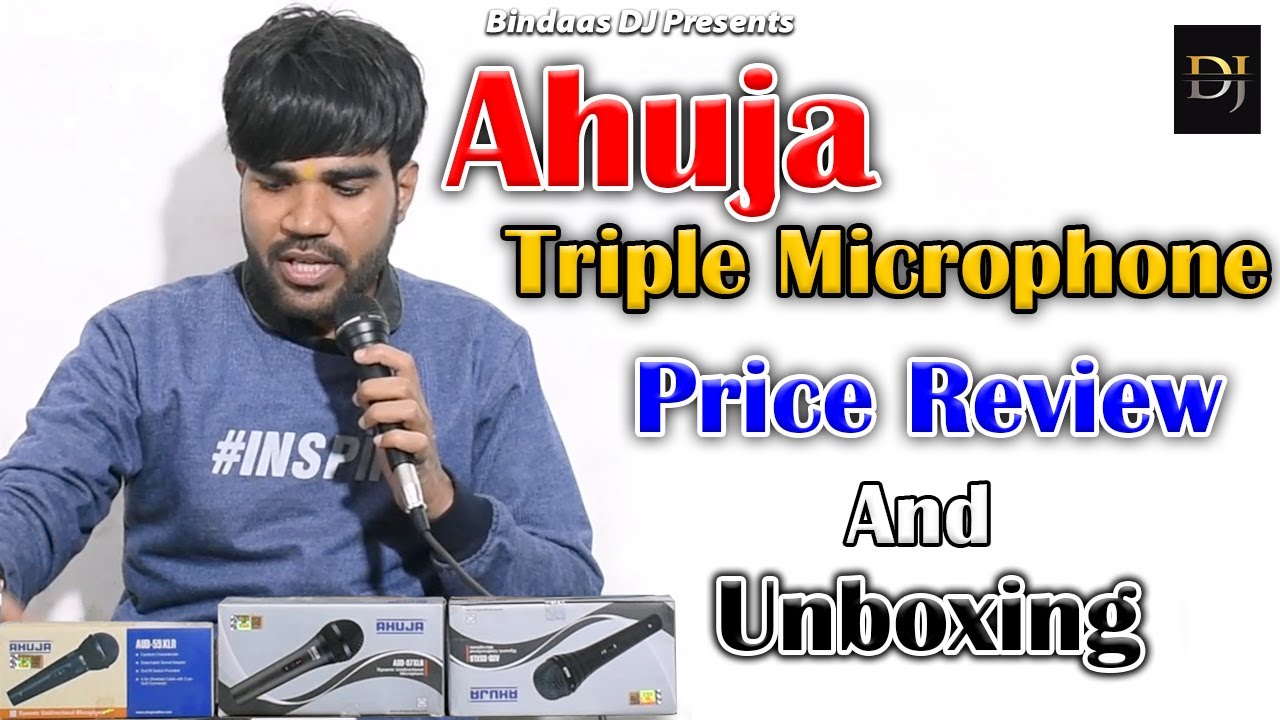 Ahuja Triple Microphone I AUD-59XLR Mic,AUD- 97XLR and AUD-99XLR I ...
