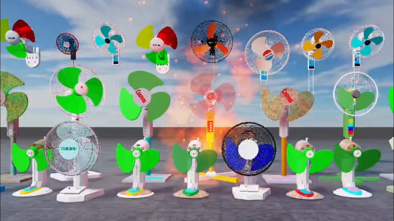 Wobbly Fan, Angry Fan, Green Fan, Kipas Angin Fan Video Pankha - YouTube