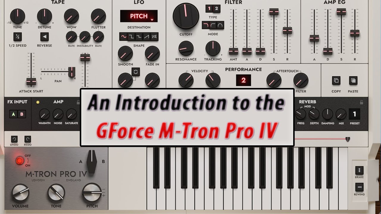 GForce M-Tron Pro IV Tutorial - YouTube
