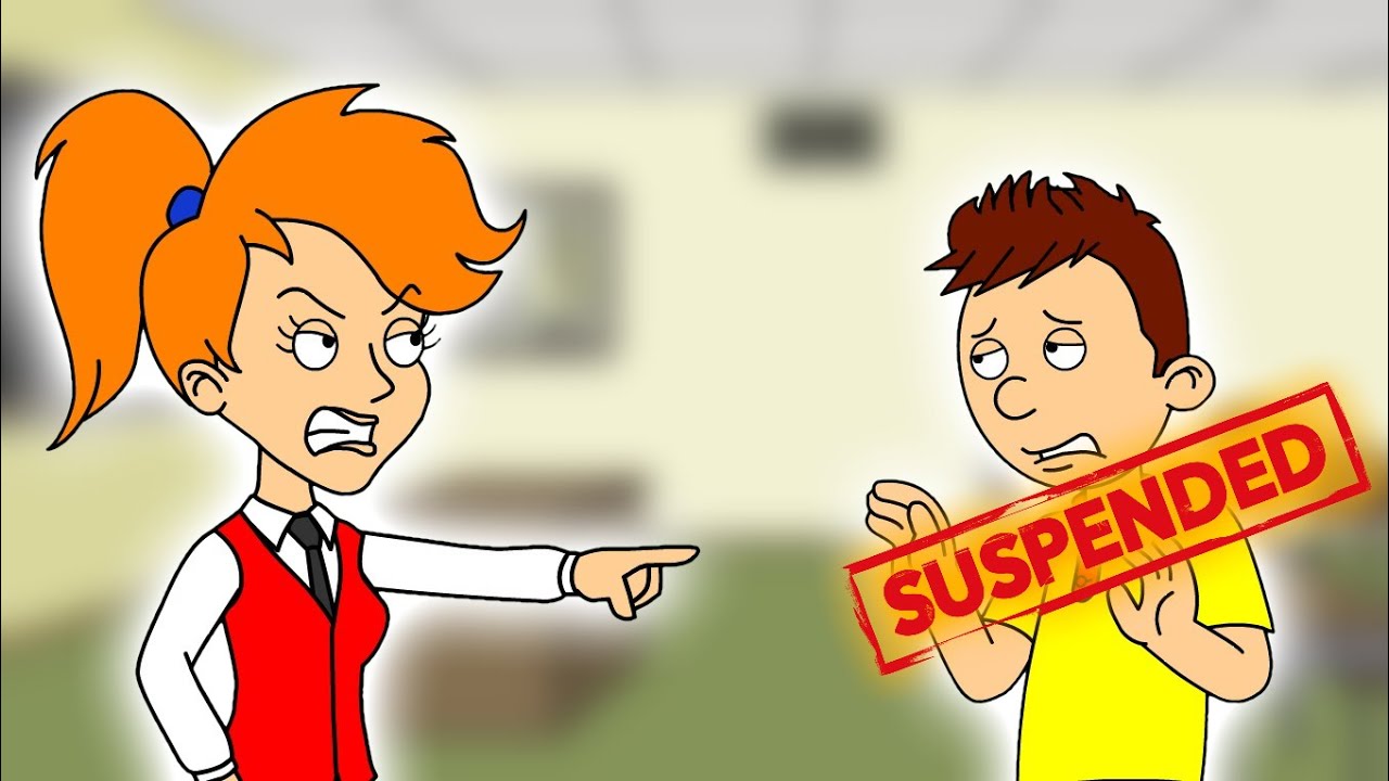 Miss Martin Suspends Caillou For Nothing/Fired - YouTube