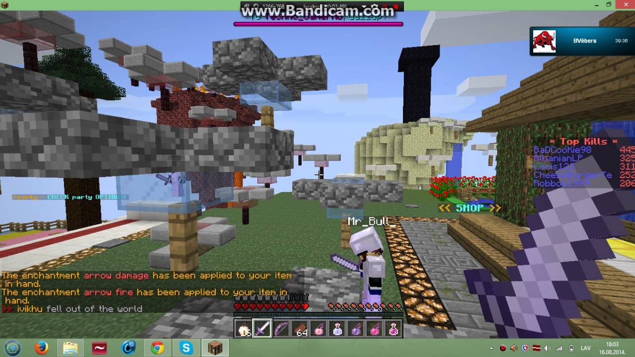 Minecraft [LV] FUN SKY PVP EP1! - YouTube