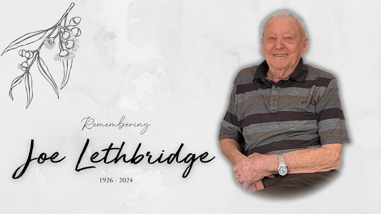 Live Stream of the Funeral Service of Joe Lethbridge - YouTube