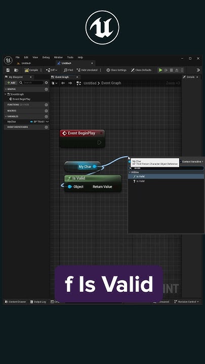 What is the 'Is Valid' Node in Unreal Engine 5? - YouTube