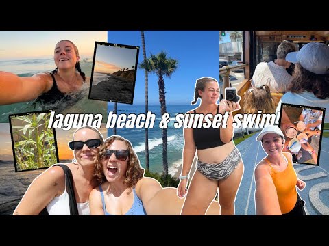 girls day in laguna beach, sunset swim, & the end of my swimsuit saga