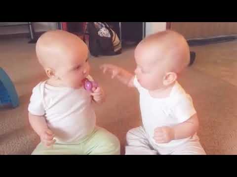 Baby girls | Twins | Fighting for pacifier | Cute Kids - YouTube
