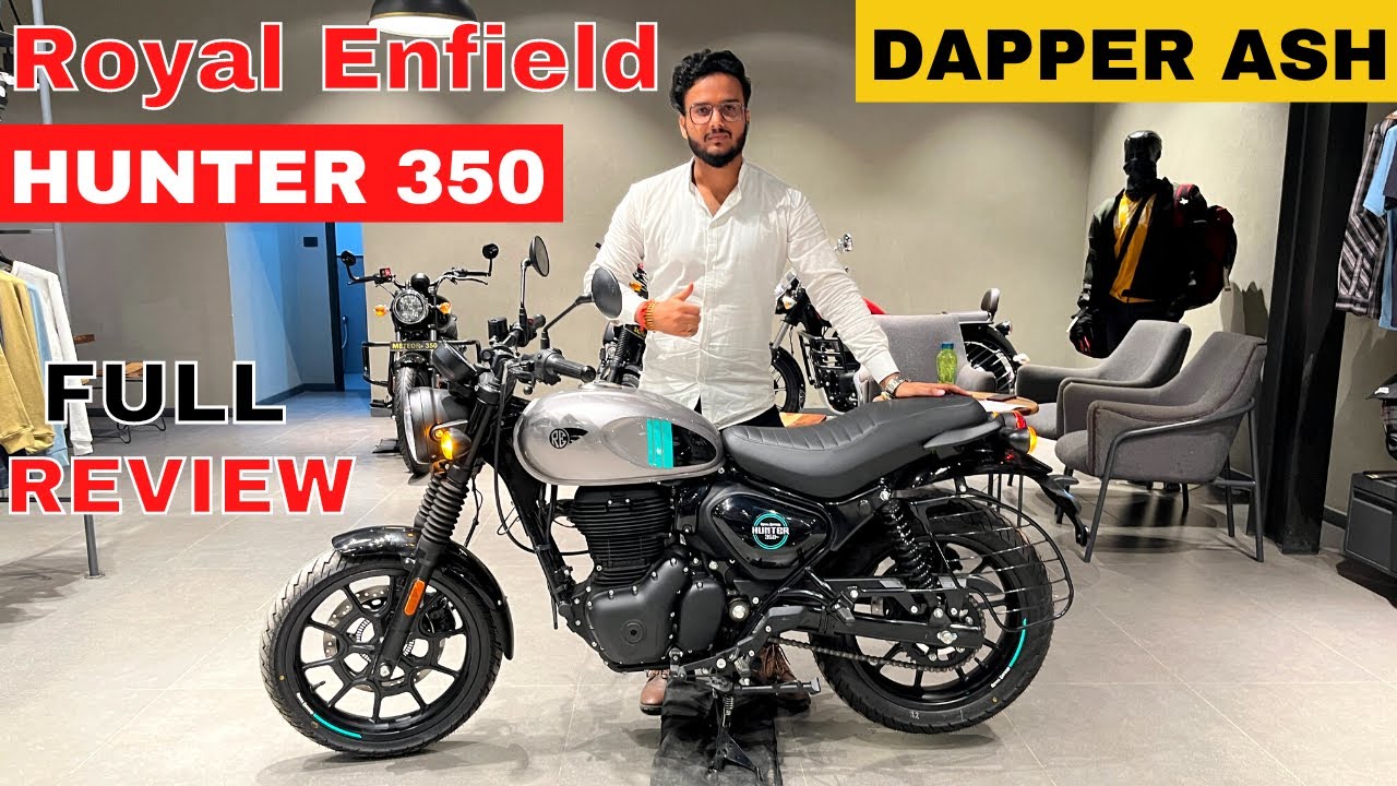New Royal Enfield Hunter 350😍Dapper Ash😱Detailed Review | Full Price ...