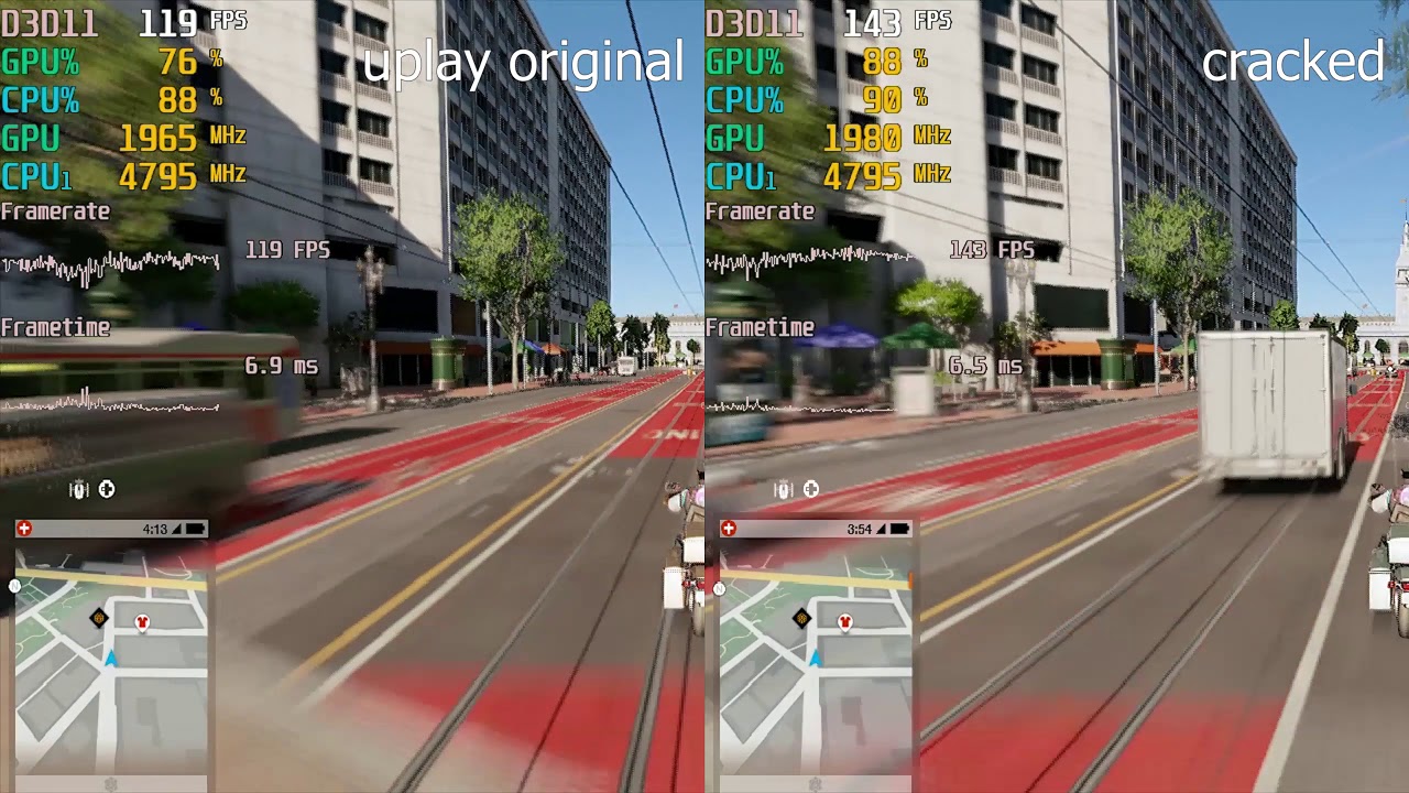 Watch Dogs 2 1.017.189.2.1088394 Uplay Original vs Cracked Core i7 ...