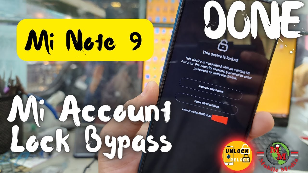MI Note 9 Mi Account Remove All Xiaomi Mi Account Remove Tool 2023 ...
